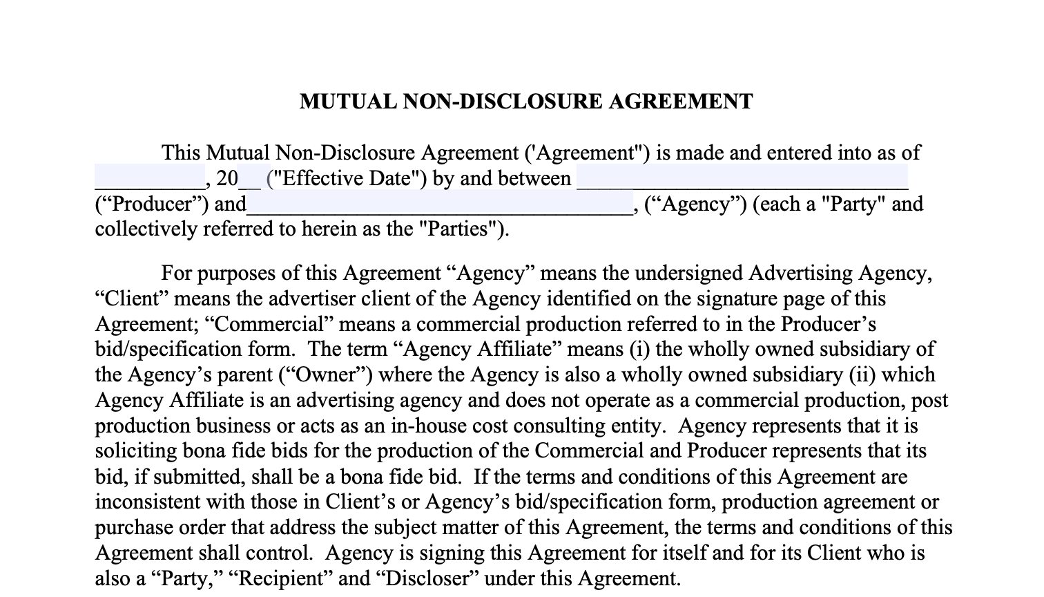 The Best NDA for Marketing Agencies